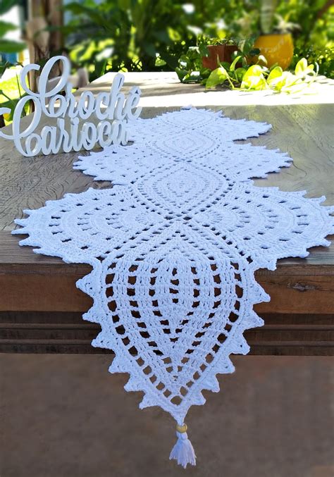 Caminho de Mesa Infinito Crochê Escolha Cor Elo7
