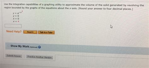 solved use the integration capabilities of a graphing