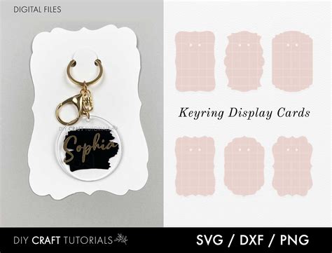 Keychain Display Card Template Free