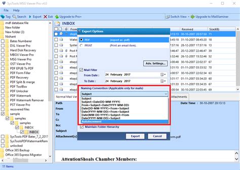 Outlook Emails To PDF Converter With Attachment From PST MSG File