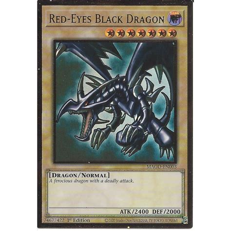 Yu Gi Oh Trading Card Game MAGO EN003 Red Eyes Black Dragon 1st
