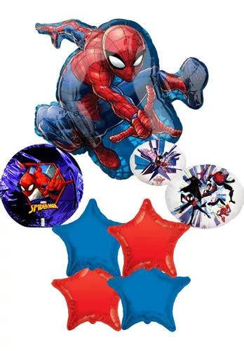 7pz Globo Metálico Personaje Spiderman W11 0spi0 Envío gratis