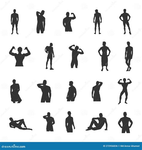 Silhueta Masculina Sexy Silhueta Masculina Quente Silhueta Sexy Homem