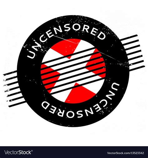 Uncensored Rubber Stamp Royalty Free Vector Image