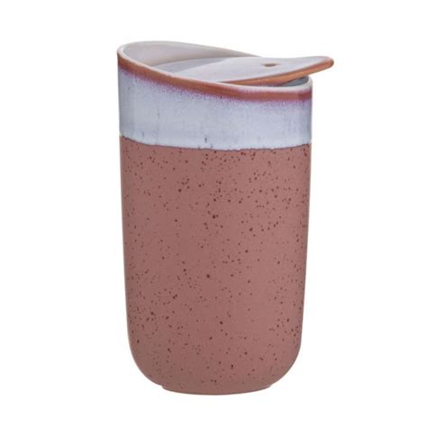 Leaf Bean Milan Reactive Glaze Double Wall Travel Cup