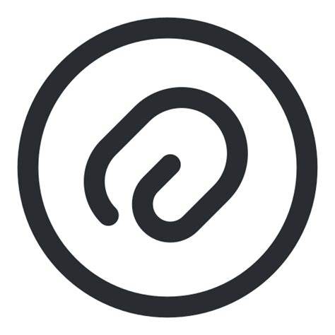 Attach Circle Icon In Iconsax Vol1 Linear