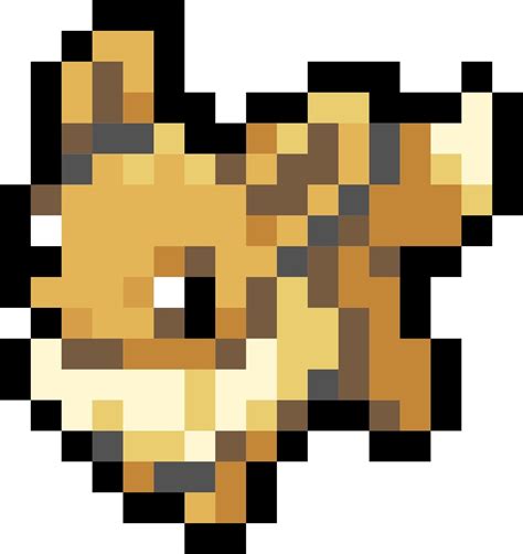 Minecraft Pokemon Eevee Pixel Art