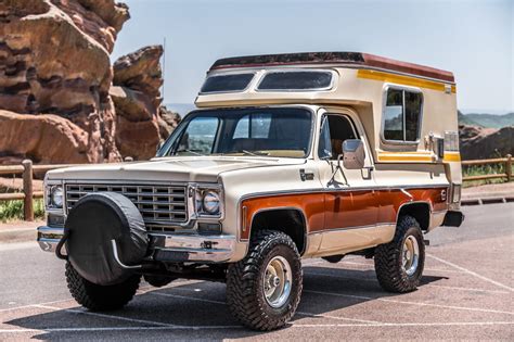 1976 Chevrolet K5 Blazer Cheyenne Chalet Camper 4x4 For Sale On BaT