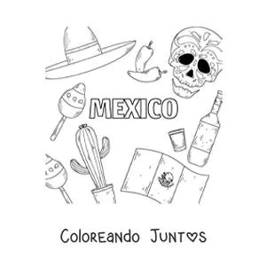10 Dibujos de la bandera de México para Colorear Gratis Coloreando