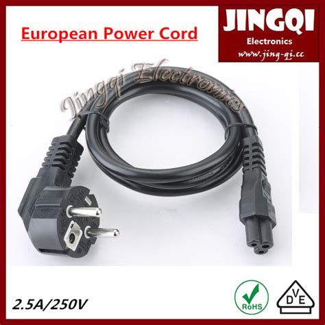 European Clover Leaf Power Cord VDE Approved JT 003 JT ST2B China
