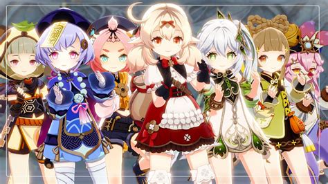原神 Genshin Impact MMD4K60FPSHIMEHINA唱Klee Qiqi Diona