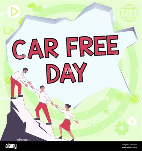 Texto que muestra el Día libre de coches de inspiración Foto