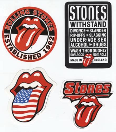 The Rolling Stones Set Of Five Official Stickers UK Memorabilia 357386