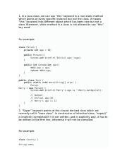 CS 1102 Programming Unit 5 Docx 1 In A Java Class We Can Use This