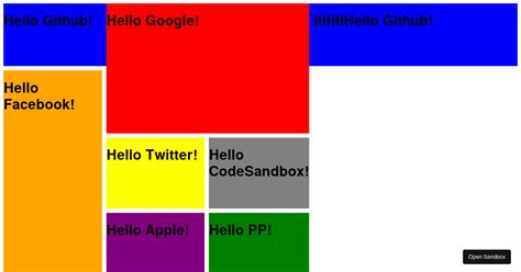 Grid Element Codesandbox