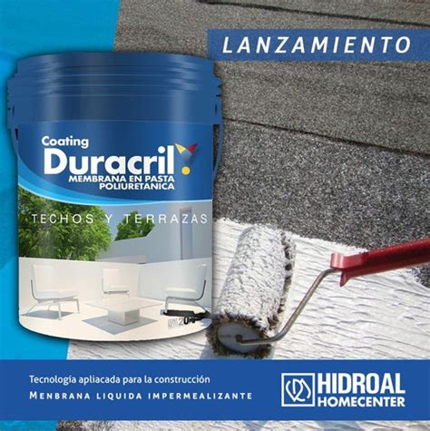 Duracril Membrana Poliuretanica Roja Techos X Kg Calidad Hidroal