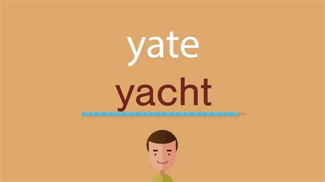 Cómo se dice yate en inglés NoSeHacerlo