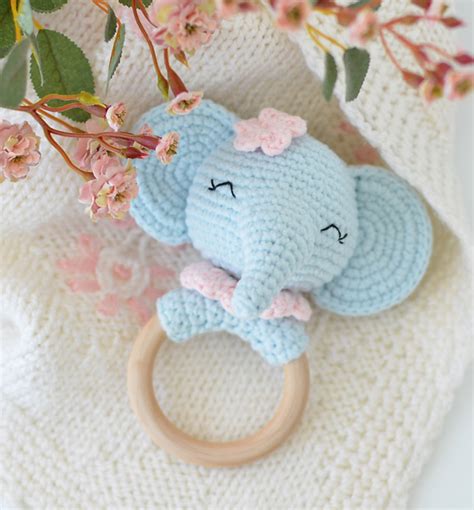 Encantador Sonajero De Elefante Amigurumi Patr N Gratis Crochetisimo