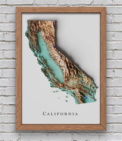 California Relief Map Making From A Project