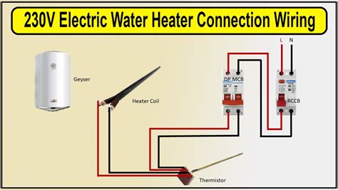 How To Make V Electric Water Heater Connection Wiring Diagram