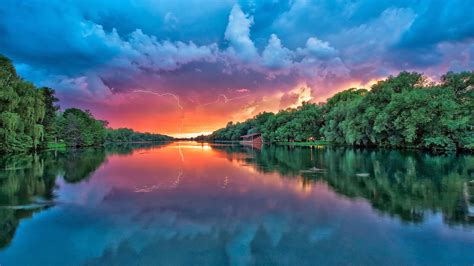 Poze Wallpaper Hd Sky Natural Landscape Nature Reflection Water