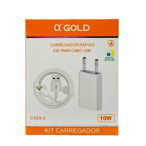 Carregador Completo AlphagoldPara IphoneFonte E