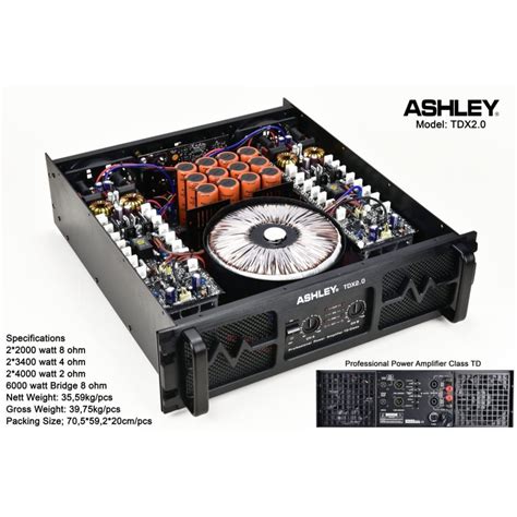 Jual Power Ampli Amplifier Ashley Tdx 2 0 Tdx2 0 Class Td Original