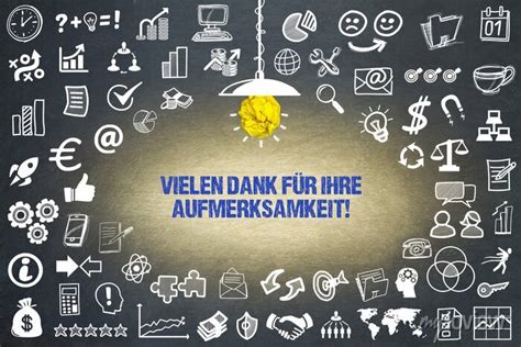 Vielen dank für ihre aufmerksamkeit wandposter poster Licht Grafik