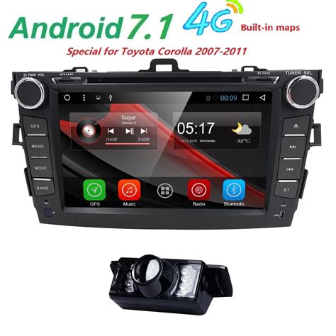 Autoradio 2 Din Android 7 1 Car DVD Player For Toyota Corolla 2008 2007