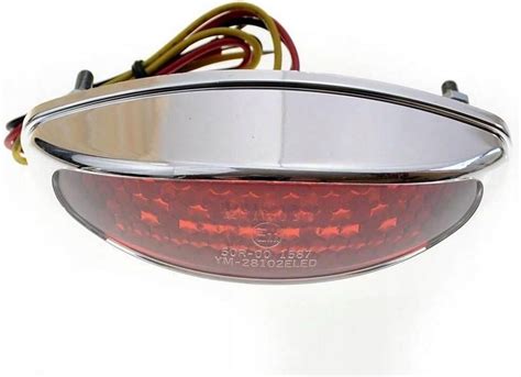 Części motocyklowe Motrix Tylna Lampa Tyl Led Stop Chromowana Ce 1538