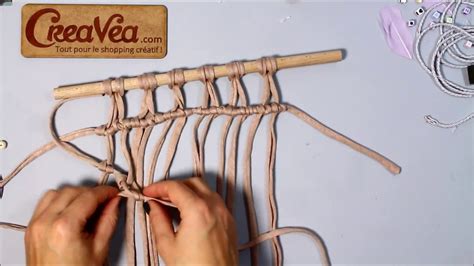 Comment faire le noeud baguette oblique Macramé by Creavea YouTube