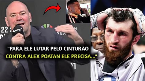 DEU PEN4 Repórter RUSS0 QUESTIONA Dana sobre Ankalaev NÃO LUTAR PELO