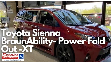 Demo 2020 Toyota Sienna BraunAbility Power Fold Out XT Handicap