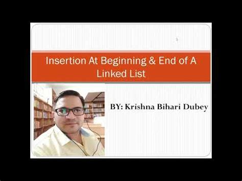 Inserting A Node In A Linked List At The Beginning And At The End YouTube
