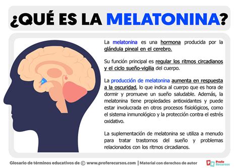 Qué es la Melatonina Definición de Melatonina