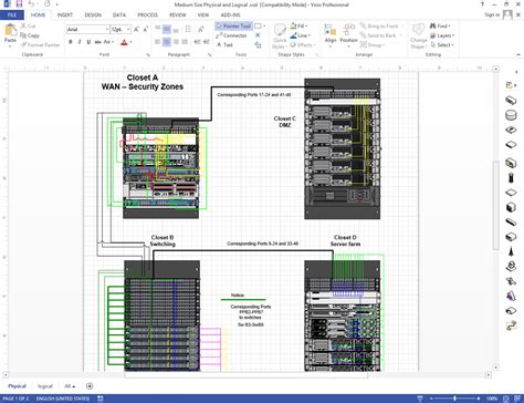 Diagram Example Visio Logical Data Center Diagram Mydiagram Online