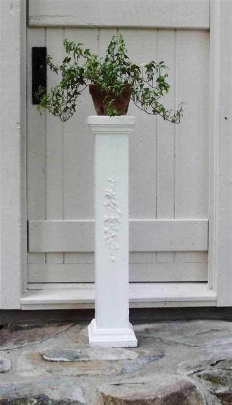 Wood Pedestal Stand Ideas On Foter Wood Pedestal Wood Pedestal