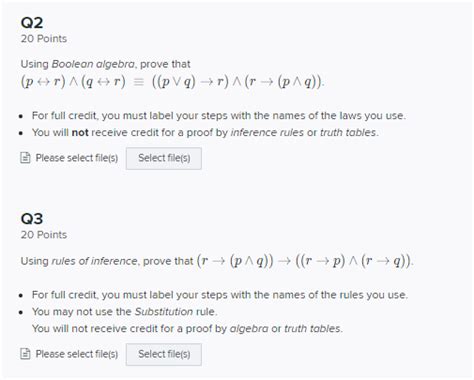 solved q2 20 points using boolean algebra prove that p