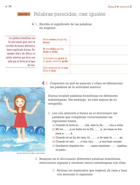 Lengua Materna Espa Ol Tercer Grado P Gina De Libros De