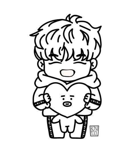 Dibujos Para Colorear BT21 Y Pintar WONDER DAY Dibujos Para