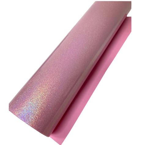 44121635 Rollo De Vinil Textil 30cm X 50cm Color Rosa Glitter