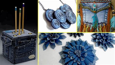 36 Creative DIY Ways HOW TO REUSE OLD JEANS Recycled Denim Craft