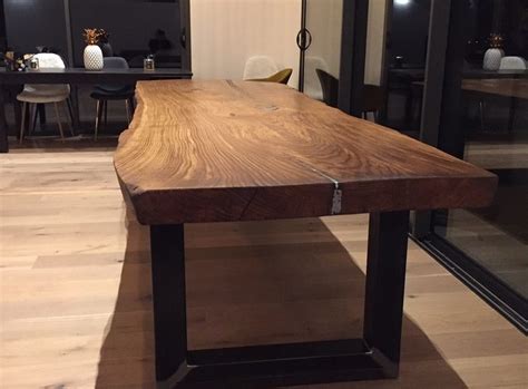 Table Salle à Manger Bois Massif Pied Mikado 240 Cm MELBOURNE Tables à