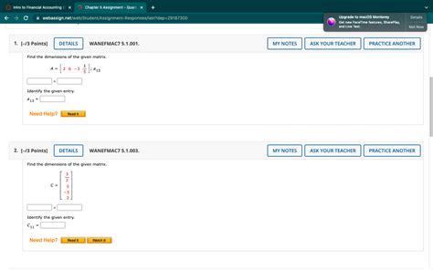 solved wanefmac7 5 1 001 find the dimensions of the given