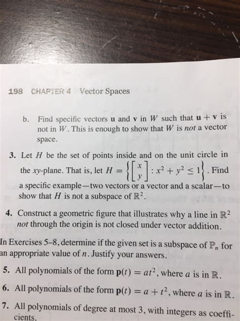 solved 198 chapter 4 vector spaces b find specific vectors