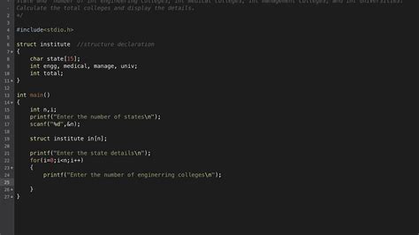 structures in c example program youtube