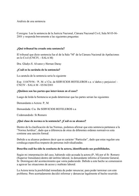 Act Modulo Actividad Evaluable An Lisis De Una Sentencia