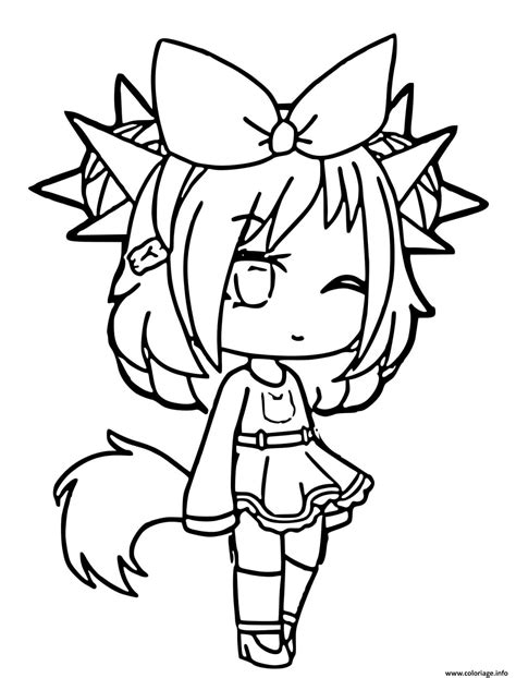Coloriage Gacha Life Clin Doeil Dessin Gacha Life Imprimer