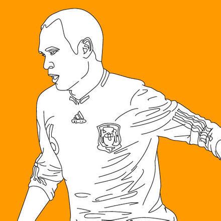 FUTBOLISTAS para colorear pintar los 48 mejores jugadores de fútbol