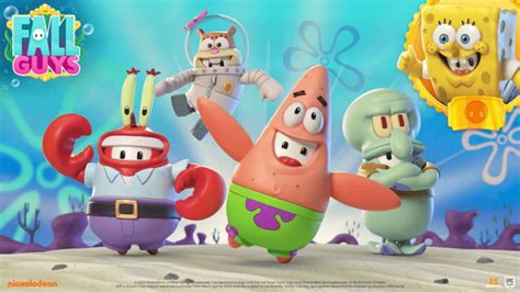 Todas as skins de Bob Esponja já estão disponíveis no Fall Guys GKPB